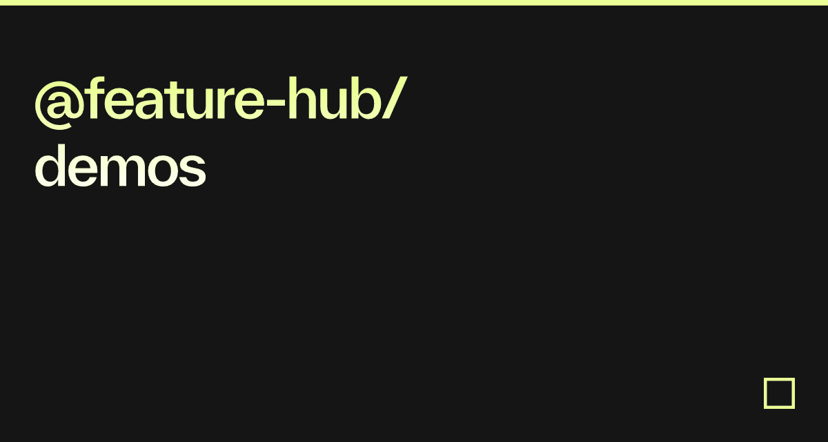 @feature-hub/demos - Codesandbox