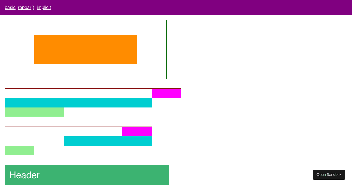 Learn CSS Grid Layout - Codesandbox Learn CSS Grid Layout - Codesandbox