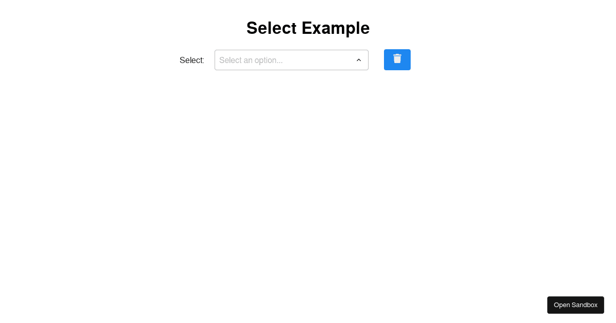 React Hooks Guide - Select - Codesandbox
