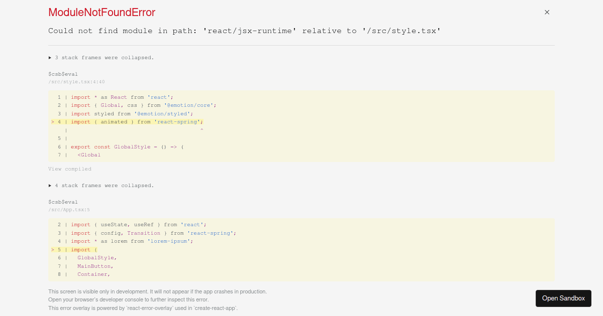 React Spring Toast Demo Codesandbox