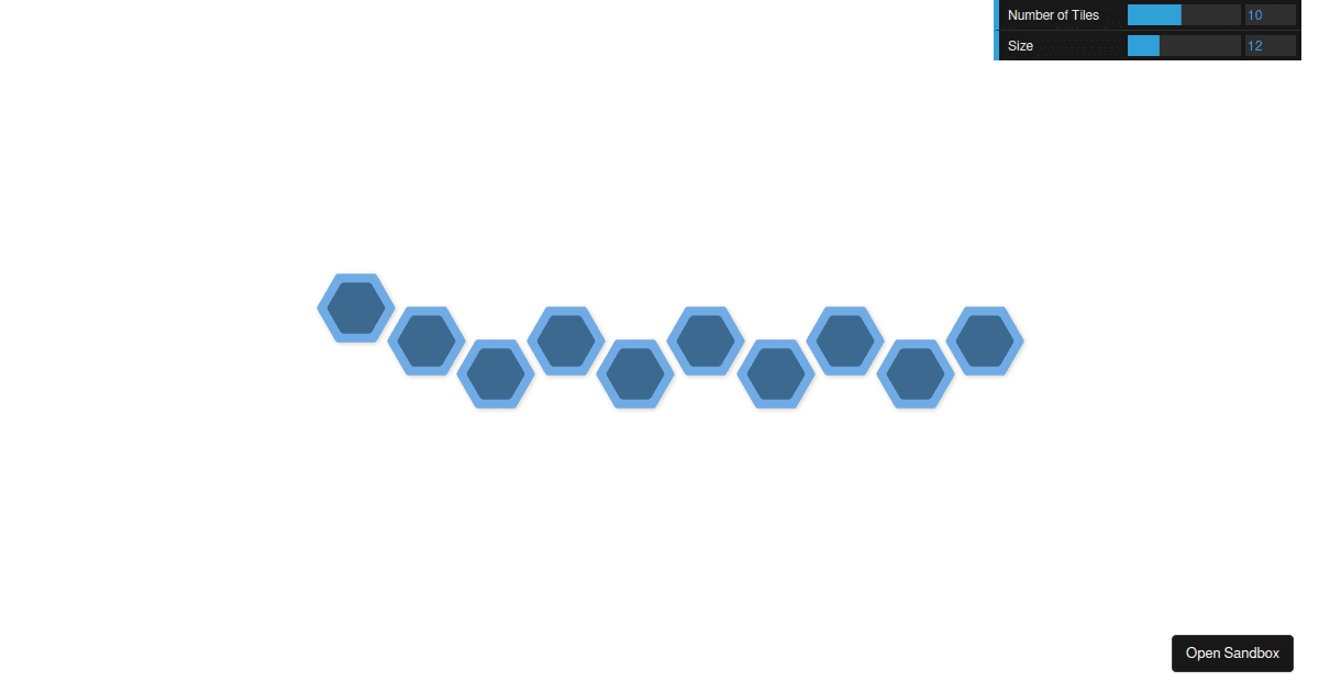 SCSS Hex Map Generation - Codesandbox