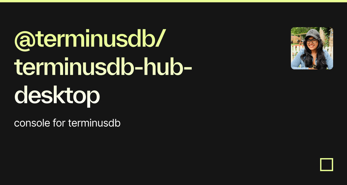 @terminusdb/terminusdb-hub-desktop - Codesandbox