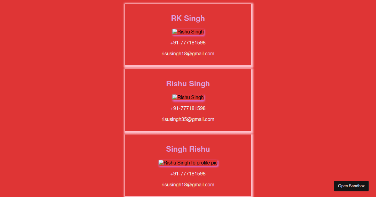 react-app-with-components-jsx-and-css - Codesandbox