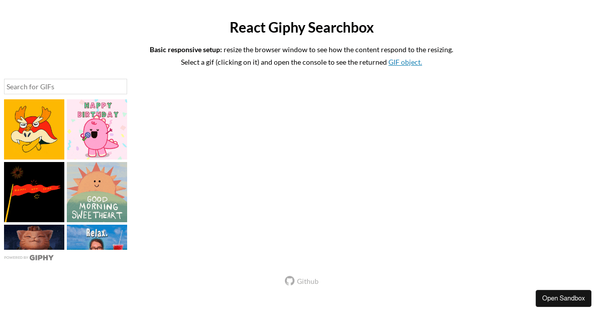 react-giphy-searchbox - Codesandbox