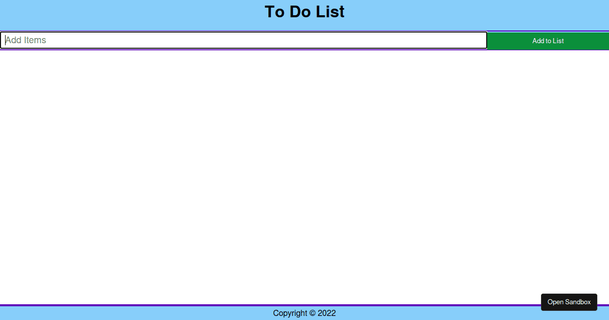 to-do-list - Codesandbox