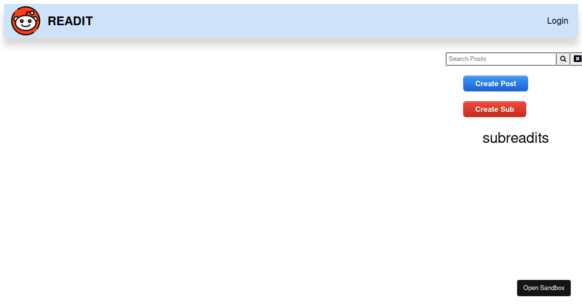 readit - Codesandbox