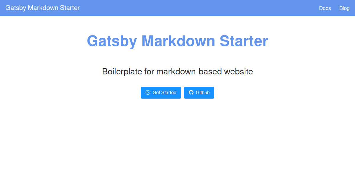 gatsby-starter-markdown - Codesandbox gatsby-starter-markdown - Codesandbox