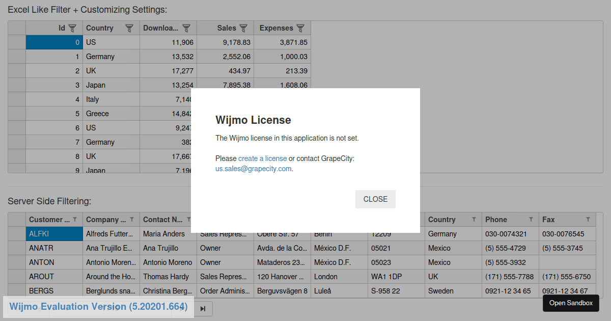 Excel Like Filtering - Codesandbox Excel Like Filtering - Codesandbox