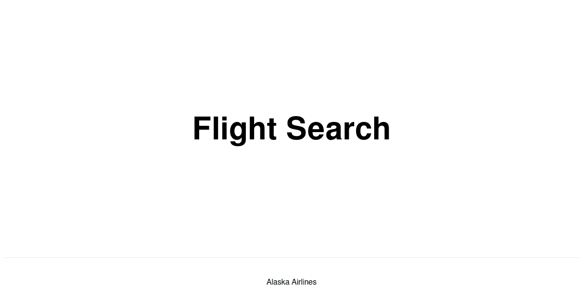 Flight Search (Template) - Codesandbox