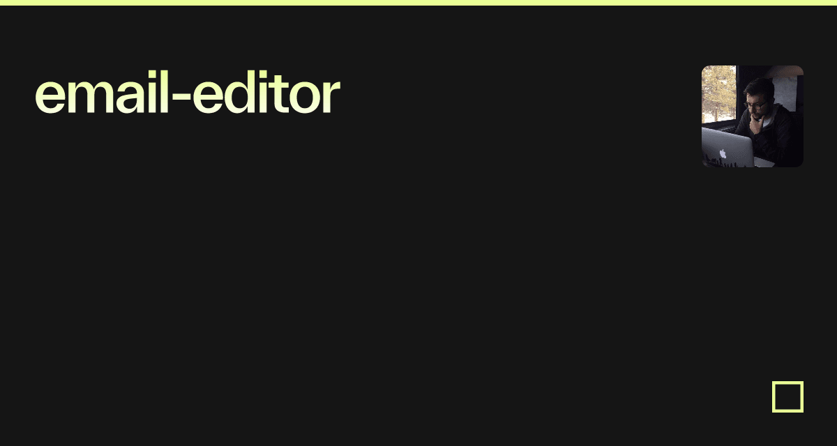 email-editor - Codesandbox