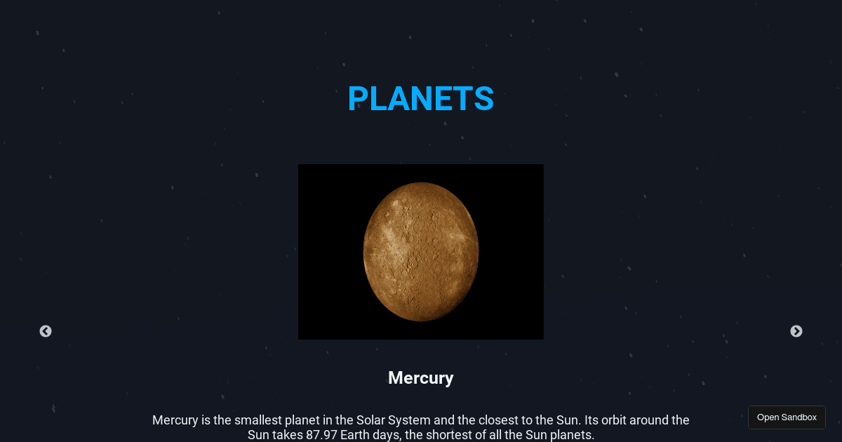planets_app - Codesandbox
