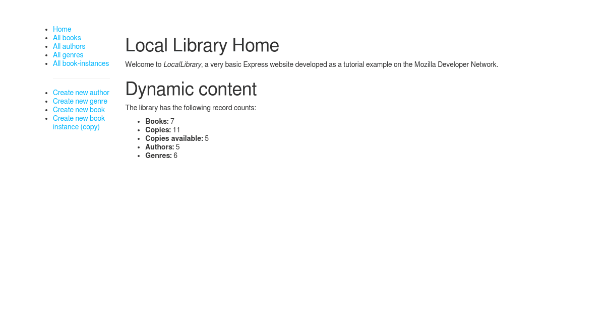 express-locallibrary-tutorial - Codesandbox