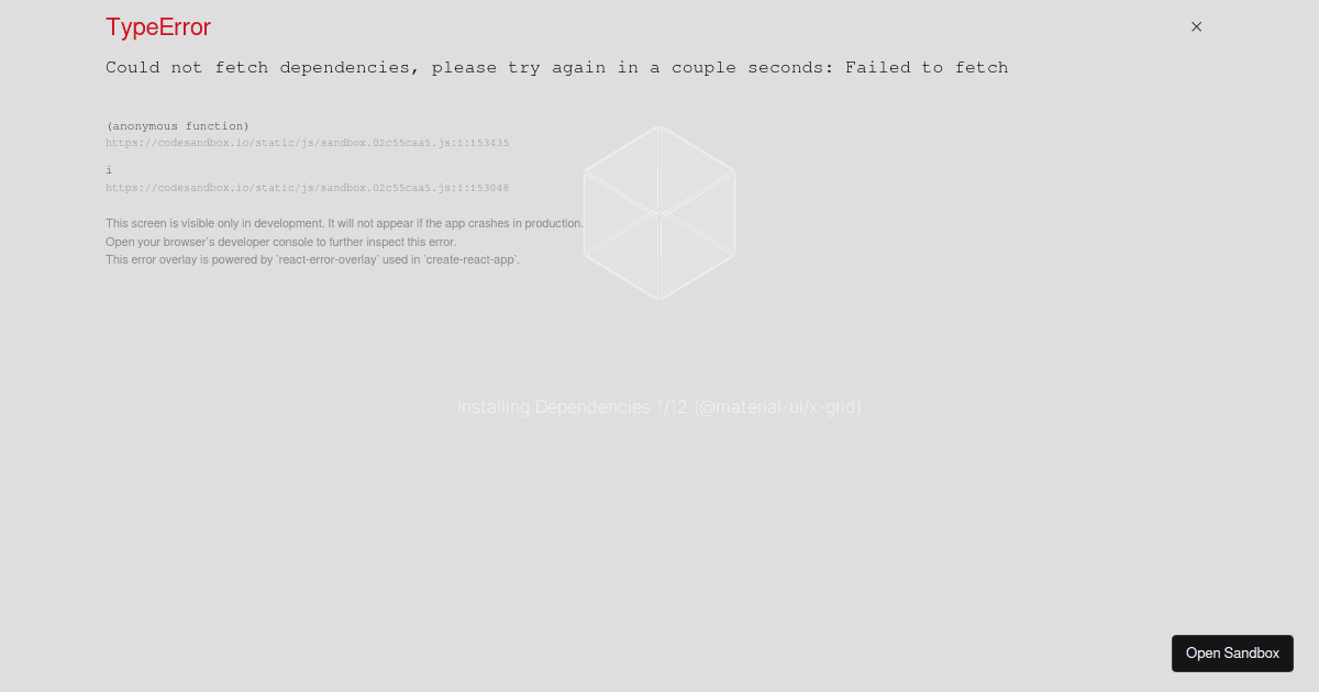 Create React App Forked Codesandbox
