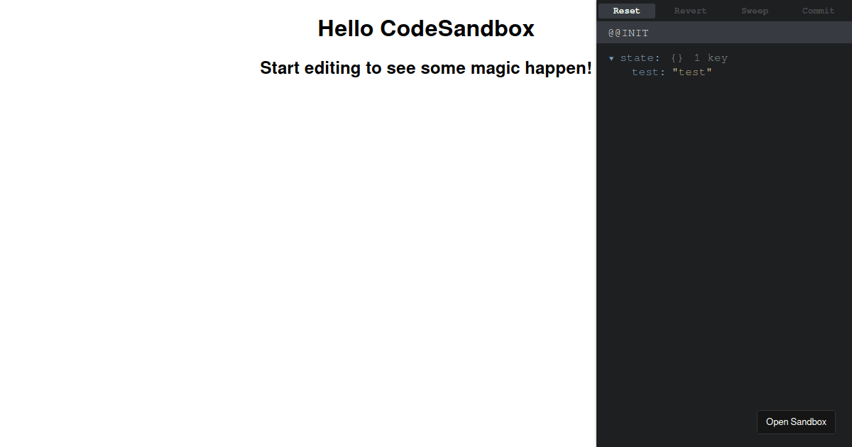 redux-devtools with ReactRedux Consumer debug (forked) - Codesandbox