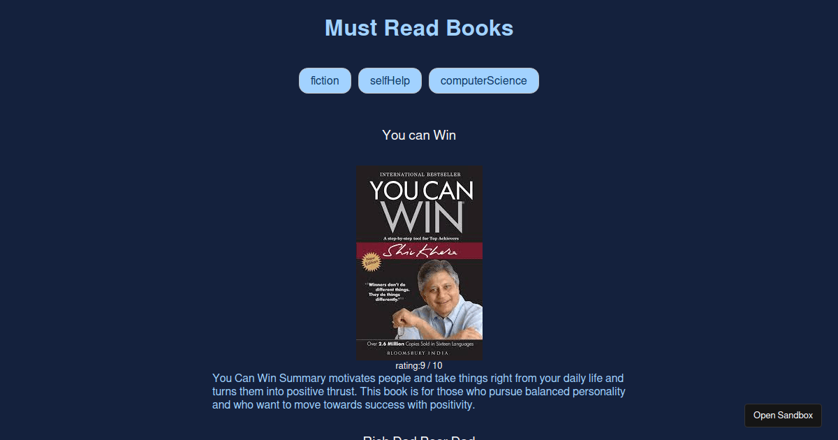 must-read-books - Codesandbox