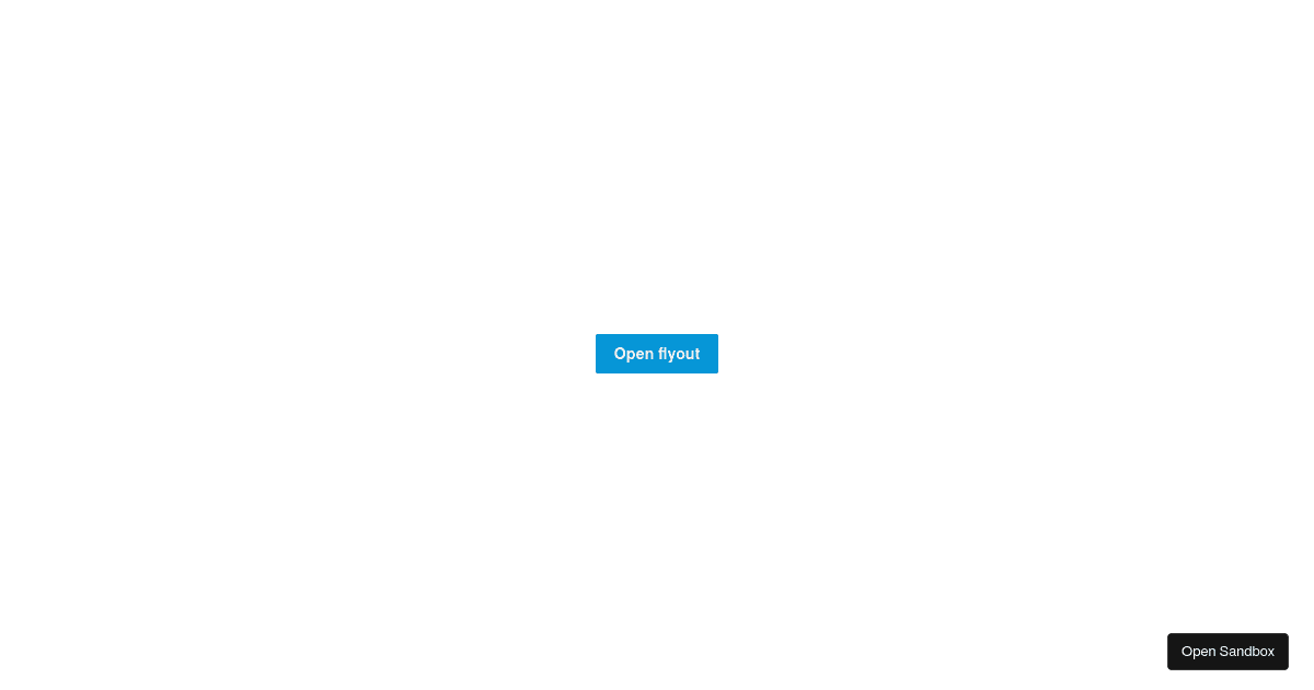 Flyout (forked) - Codesandbox