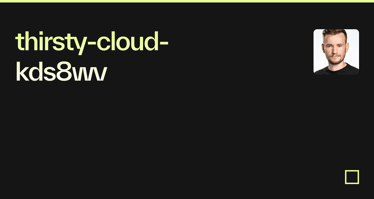 thirsty-cloud-kds8wv - Codesandbox