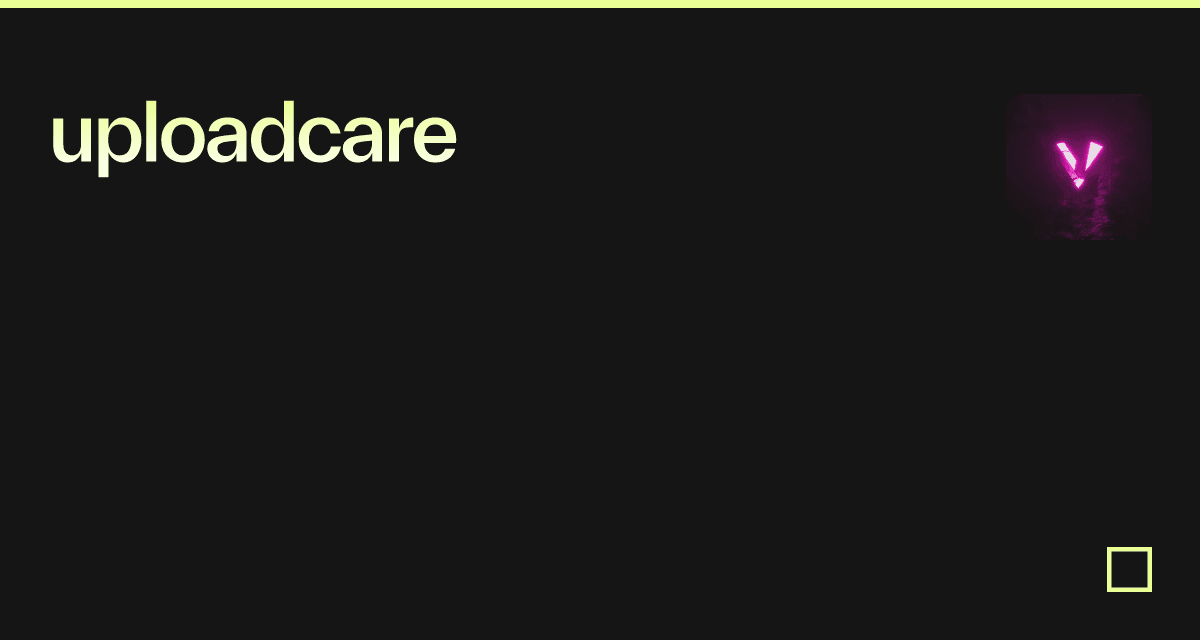 uploadcare - Codesandbox