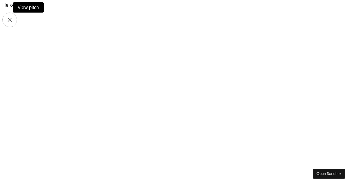 React example - Codesandbox