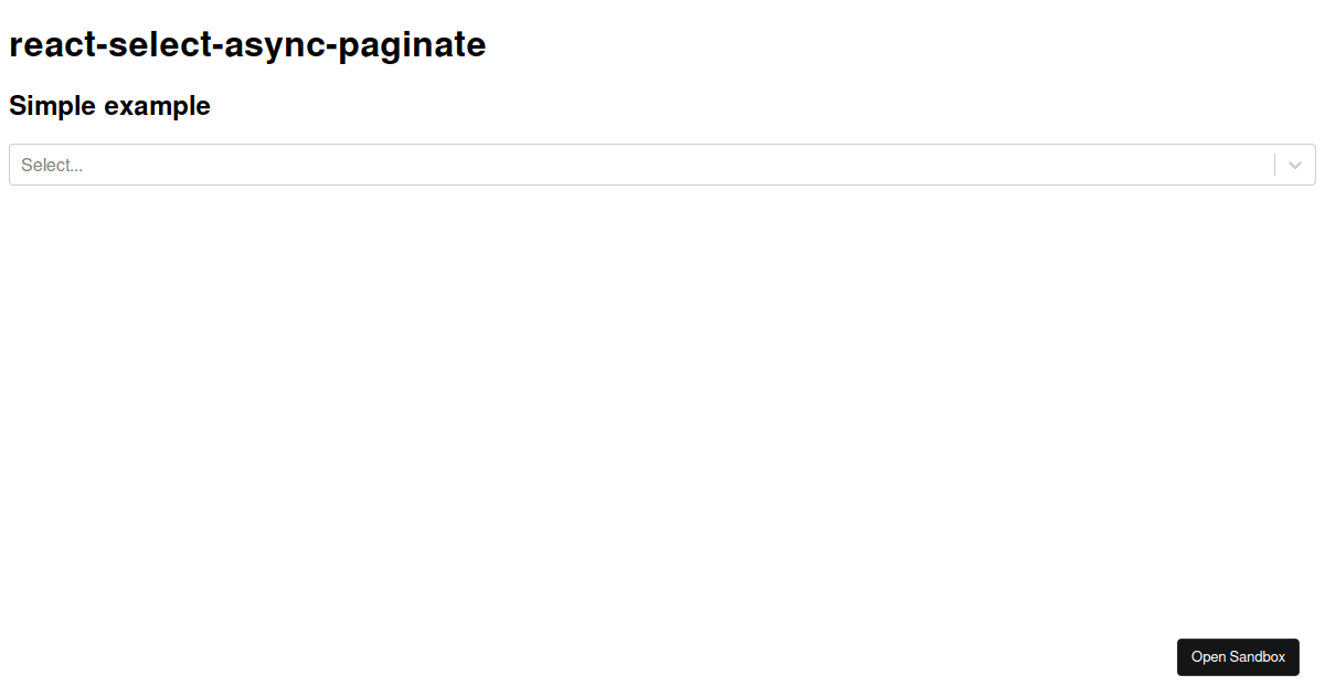 Simple example (forked) - Codesandbox