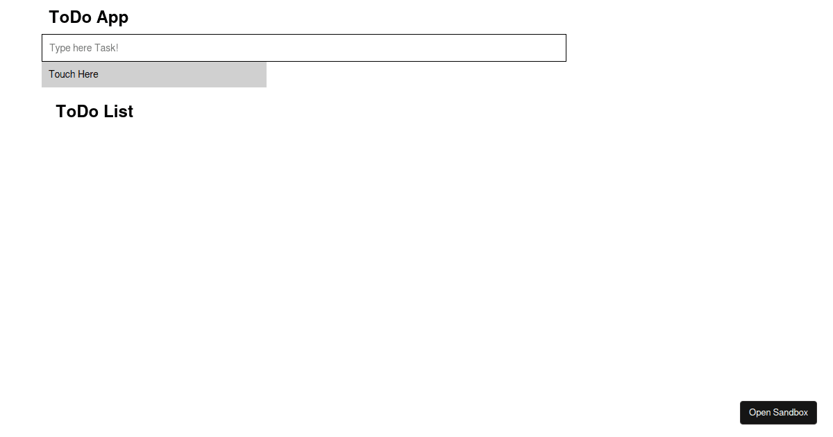 todonative - Codesandbox