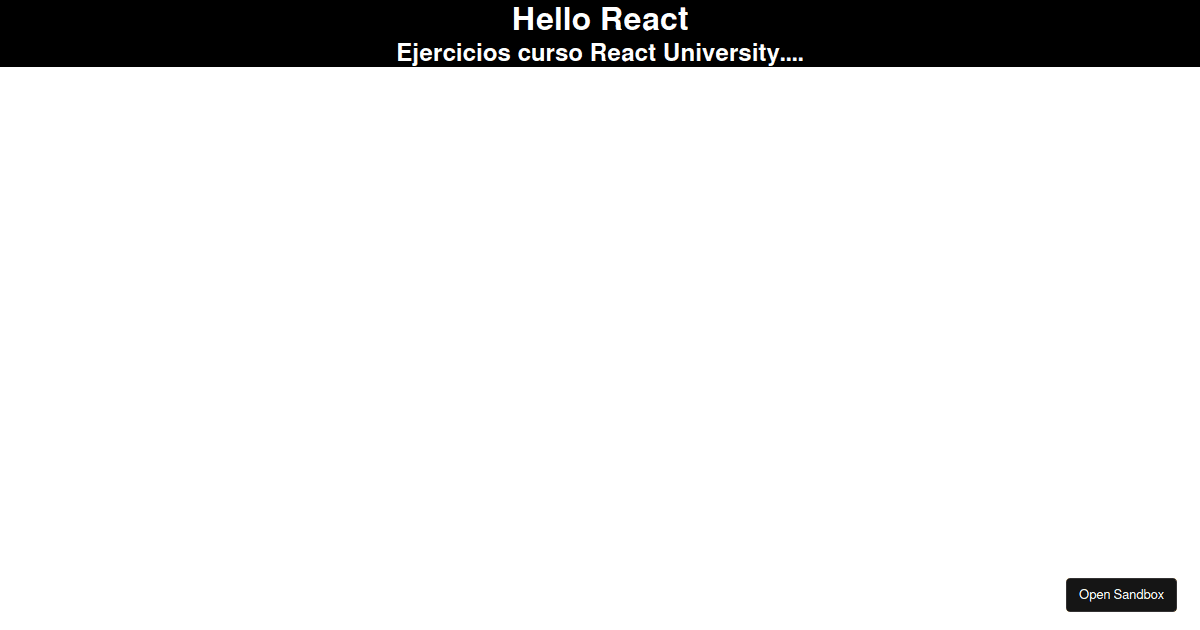 ejercicios-react-university - Codesandbox