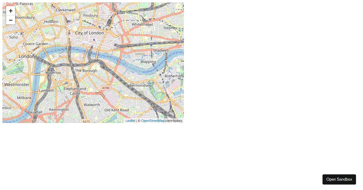 Leaflet Vanilla Typescript - Codesandbox