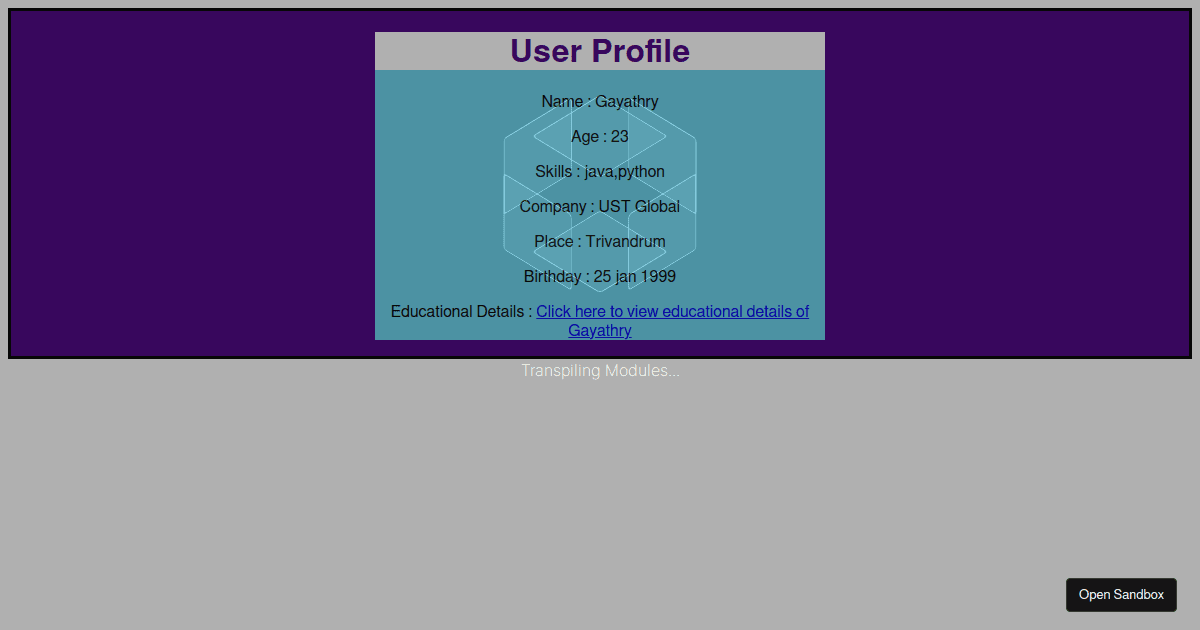 assignment12 - Codesandbox
