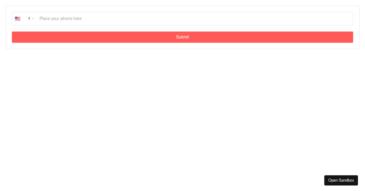 React Custom Flag Select Example Forked Codesandbox