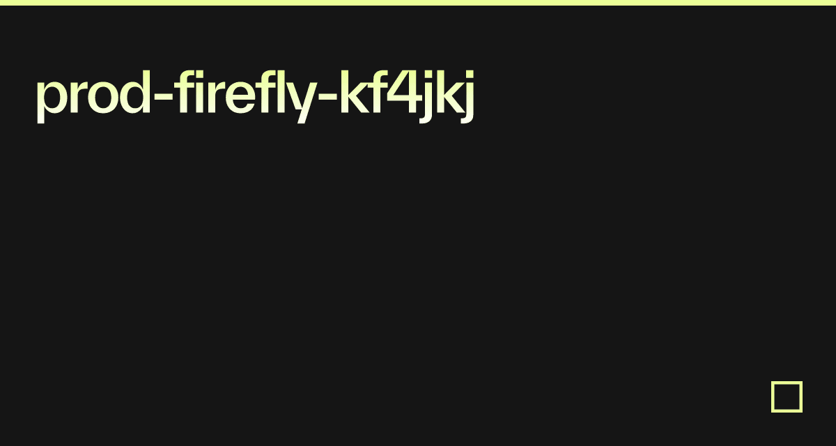 prod-firefly-kf4jkj - Codesandbox