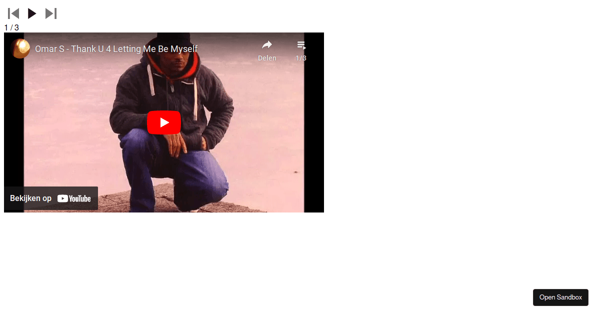 Programatically Control Youtube Iframe Embed Codesandbox