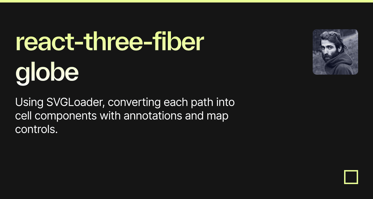 React Three Fiber Globe Codesandbox