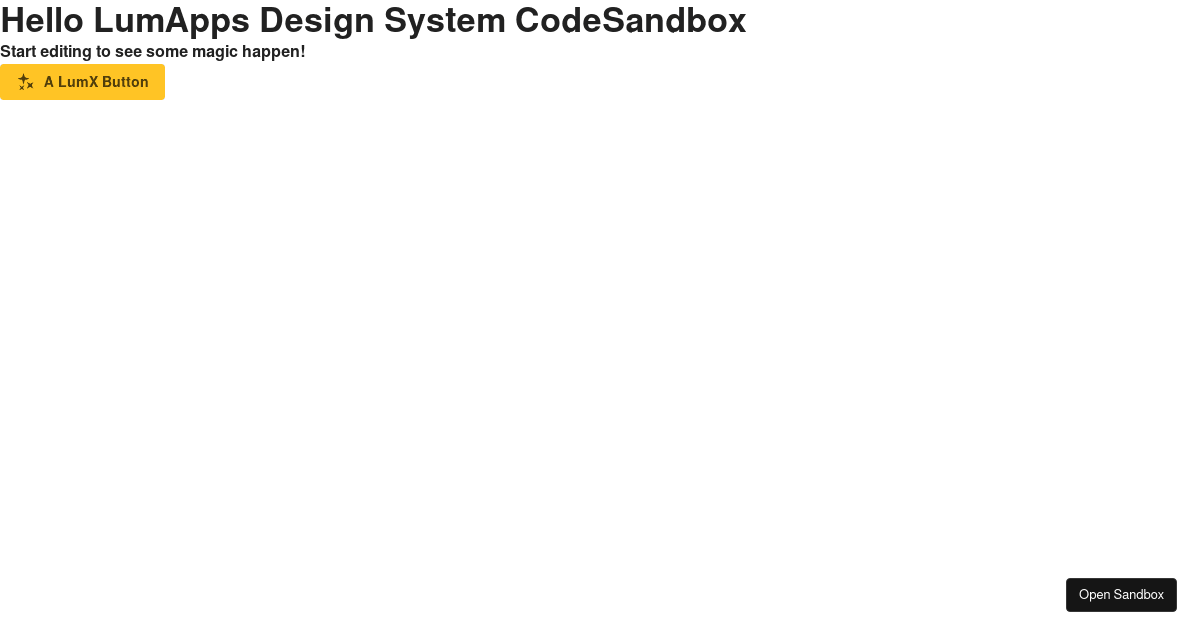 LumApps LumX React Design System - Codesandbox