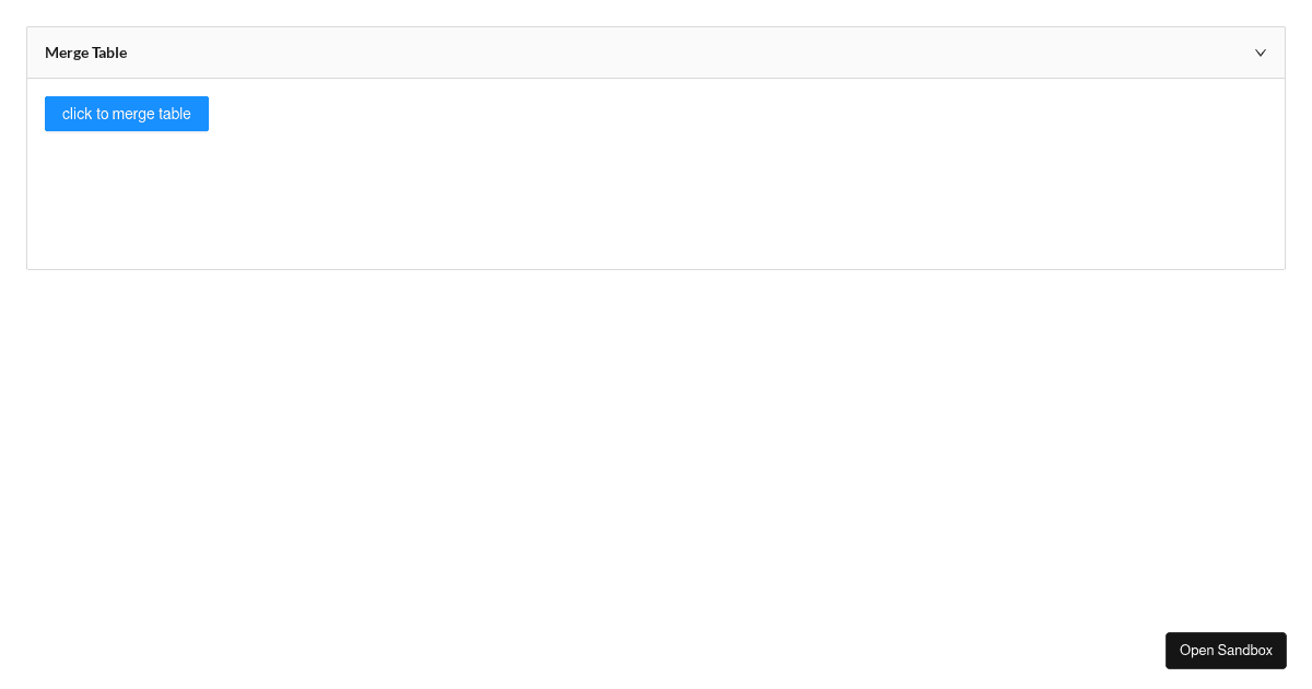 Merge Table (5/30) - Codesandbox