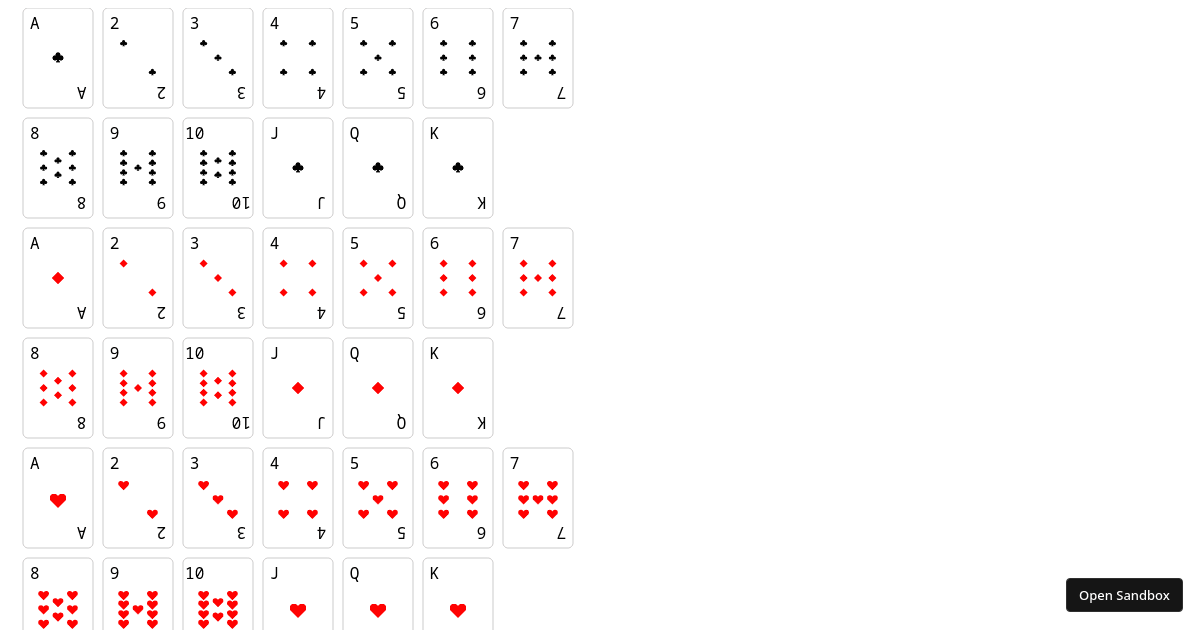 playing-cards - Codesandbox