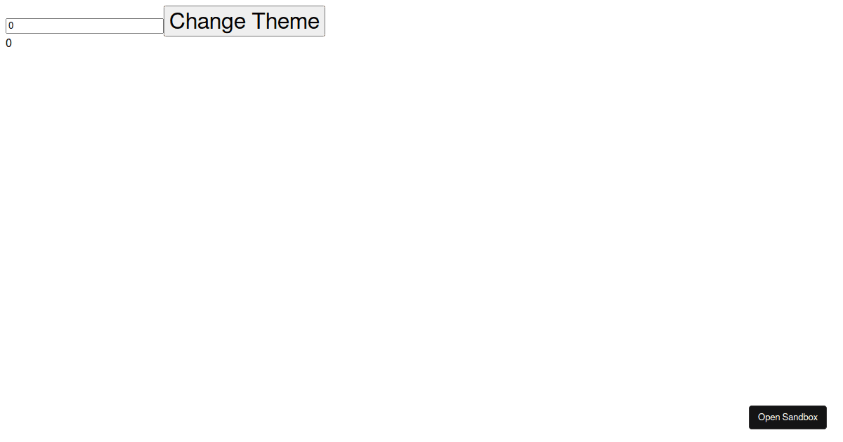 React documentation - Codesandbox