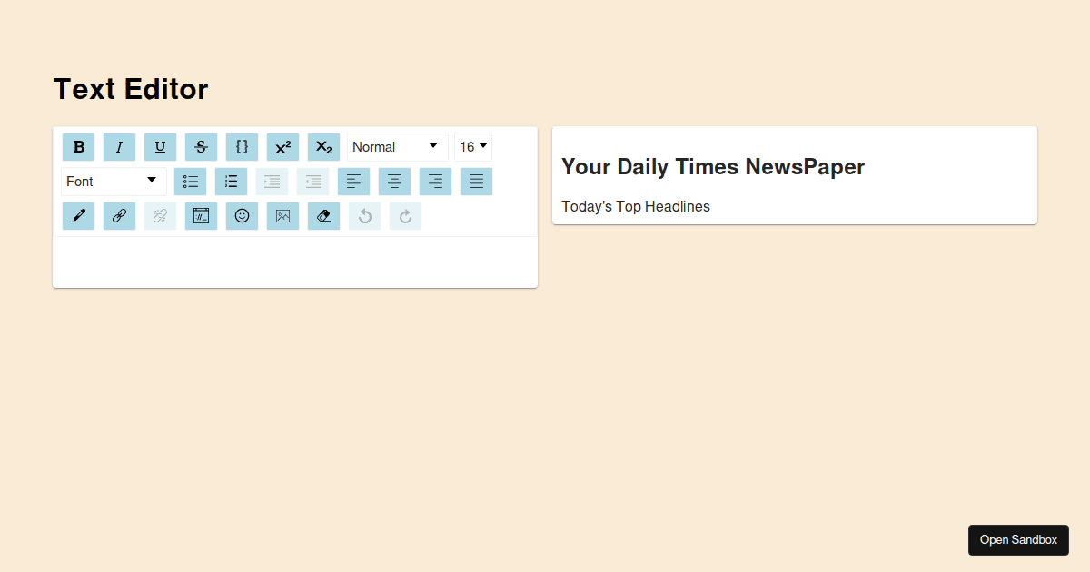 DraftJS (forked) - Codesandbox