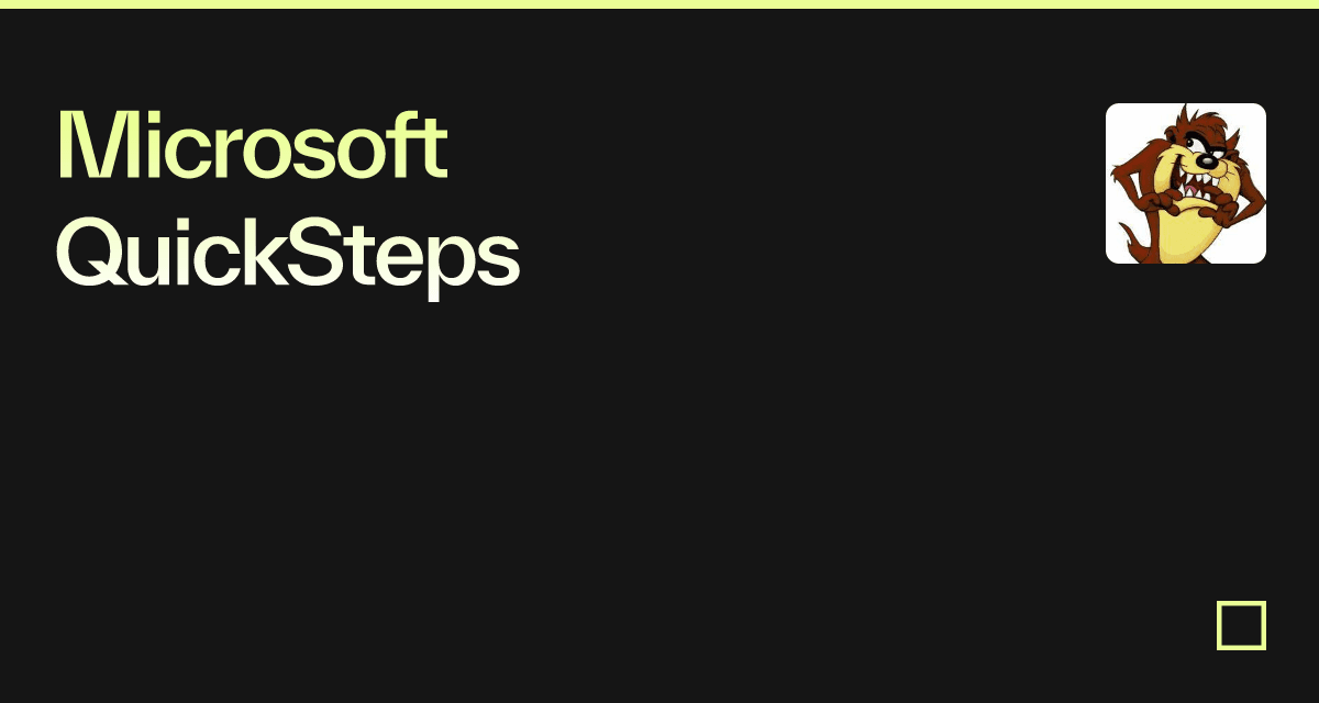 Microsoft QuickSteps - Codesandbox