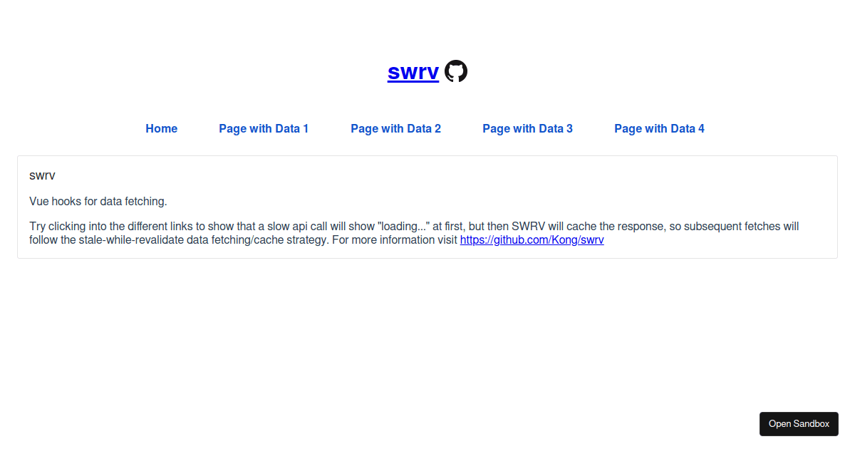 swrv - isValidating - Codesandbox