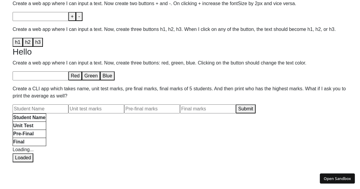 react-form - Codesandbox