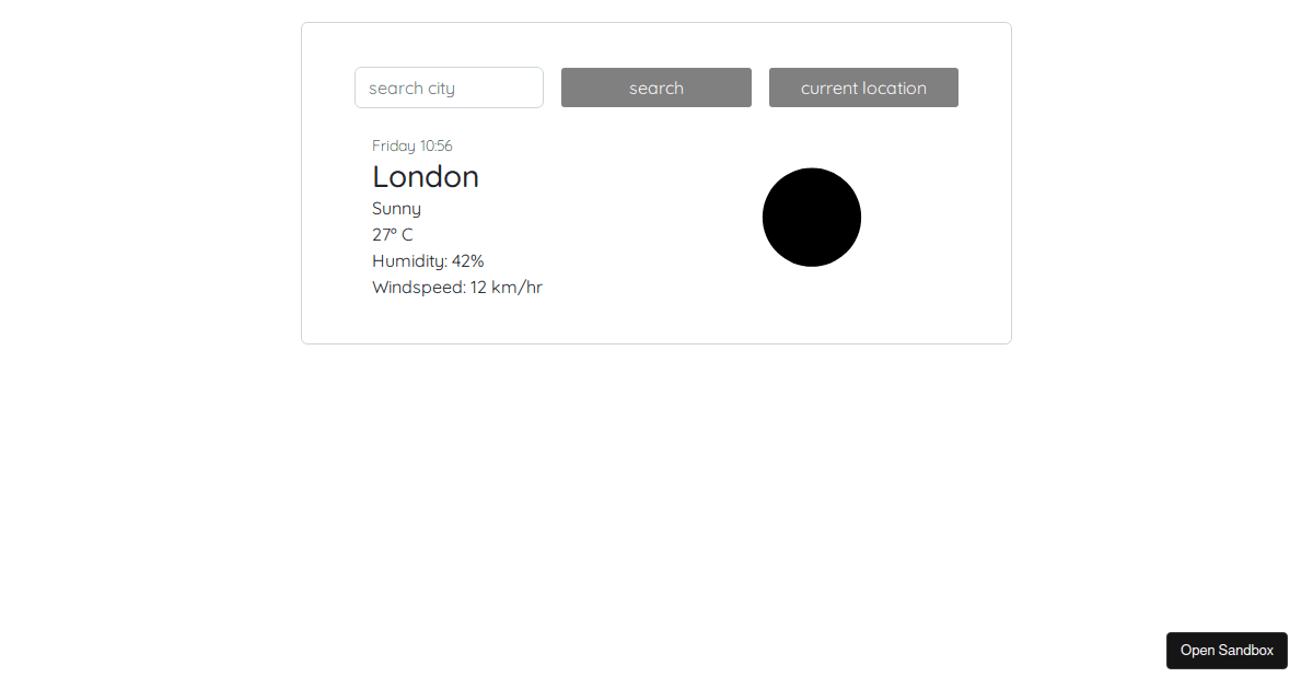 react-weather-excercise-1 - Codesandbox