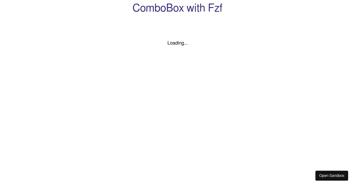 combobox-with-fzf (forked) - Codesandbox