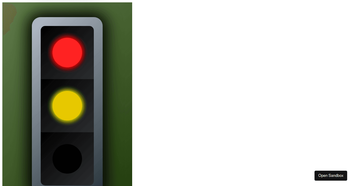 Statebot Traffic Lights - Codesandbox