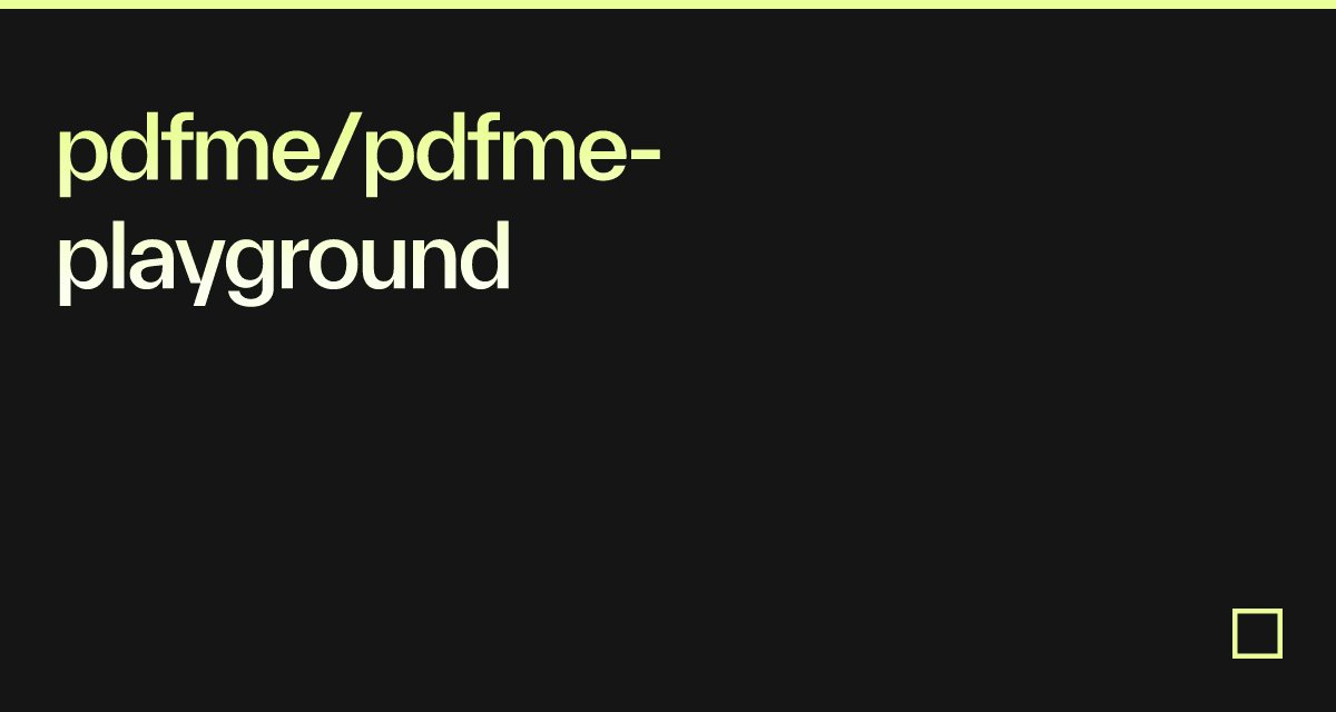 pdfme/pdfme-playground - Codesandbox