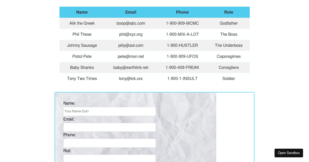 team-builder - Codesandbox
