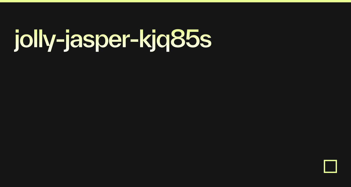 jolly-jasper-kjq85s - Codesandbox