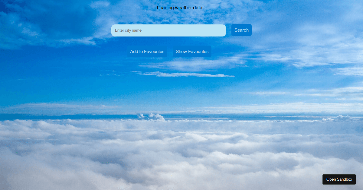 weather-task - Codesandbox