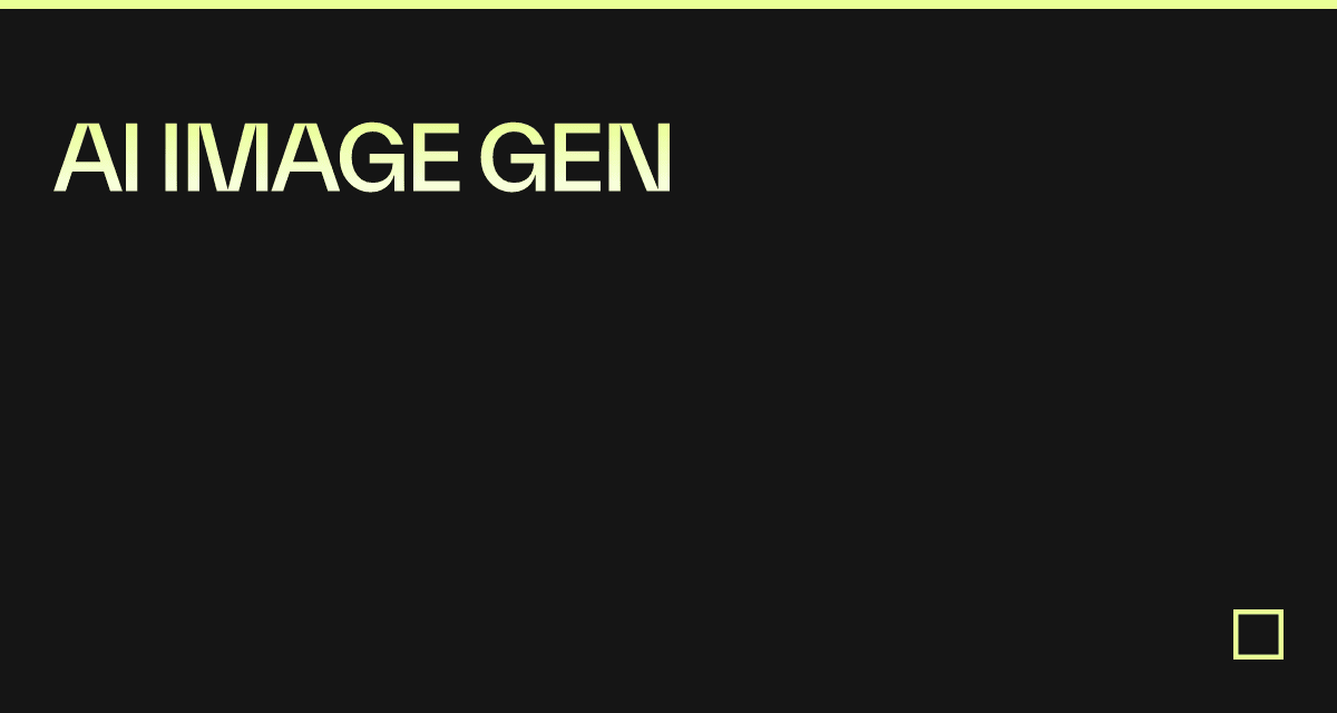 AI IMAGE GEN - Codesandbox