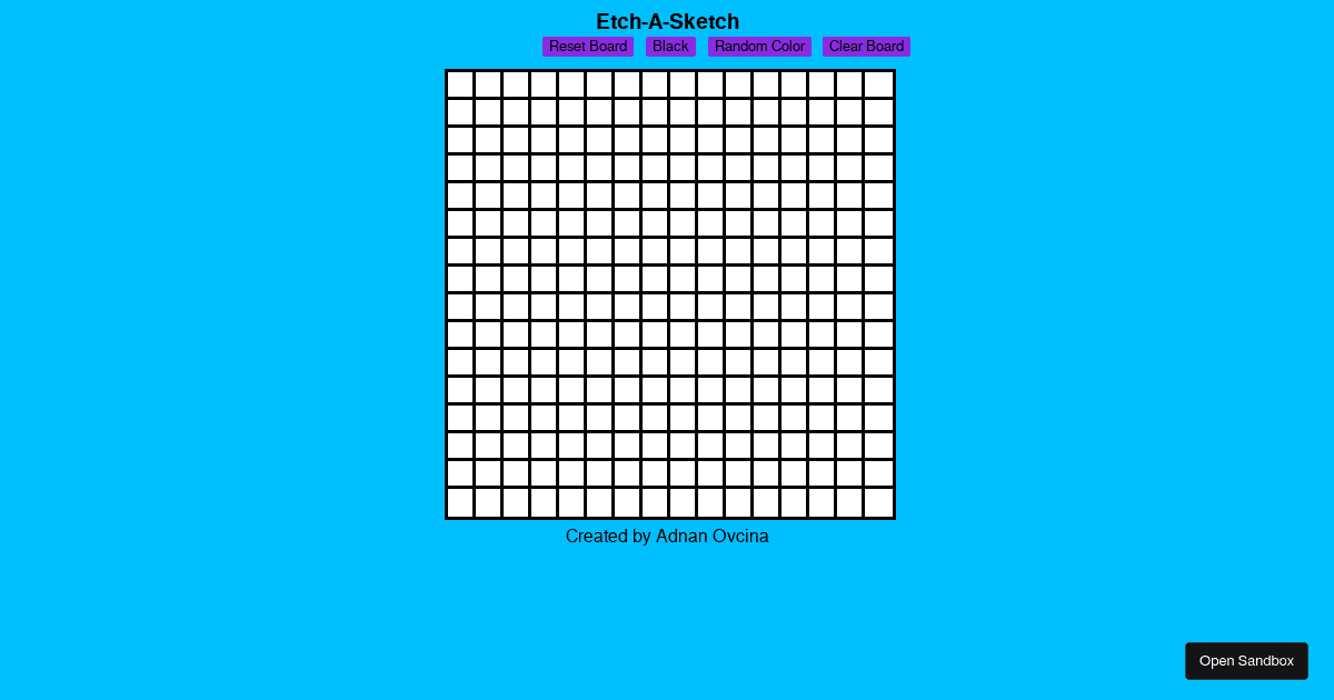 etch-a-sketch - Codesandbox