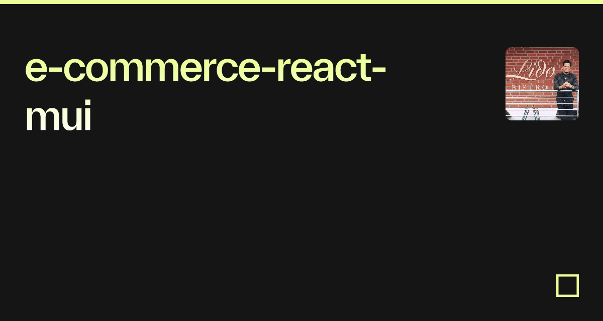 e-commerce-react-mui - Codesandbox